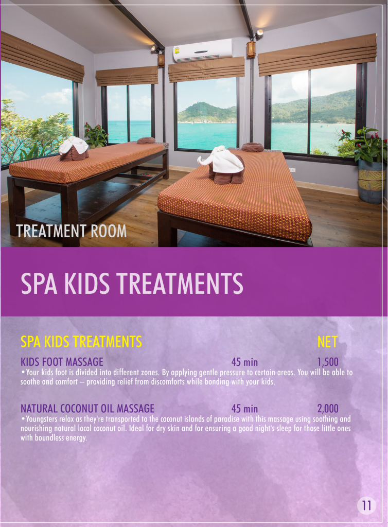 SPA KIDS TREATMENTS - Panviman Resort Koh Phangan